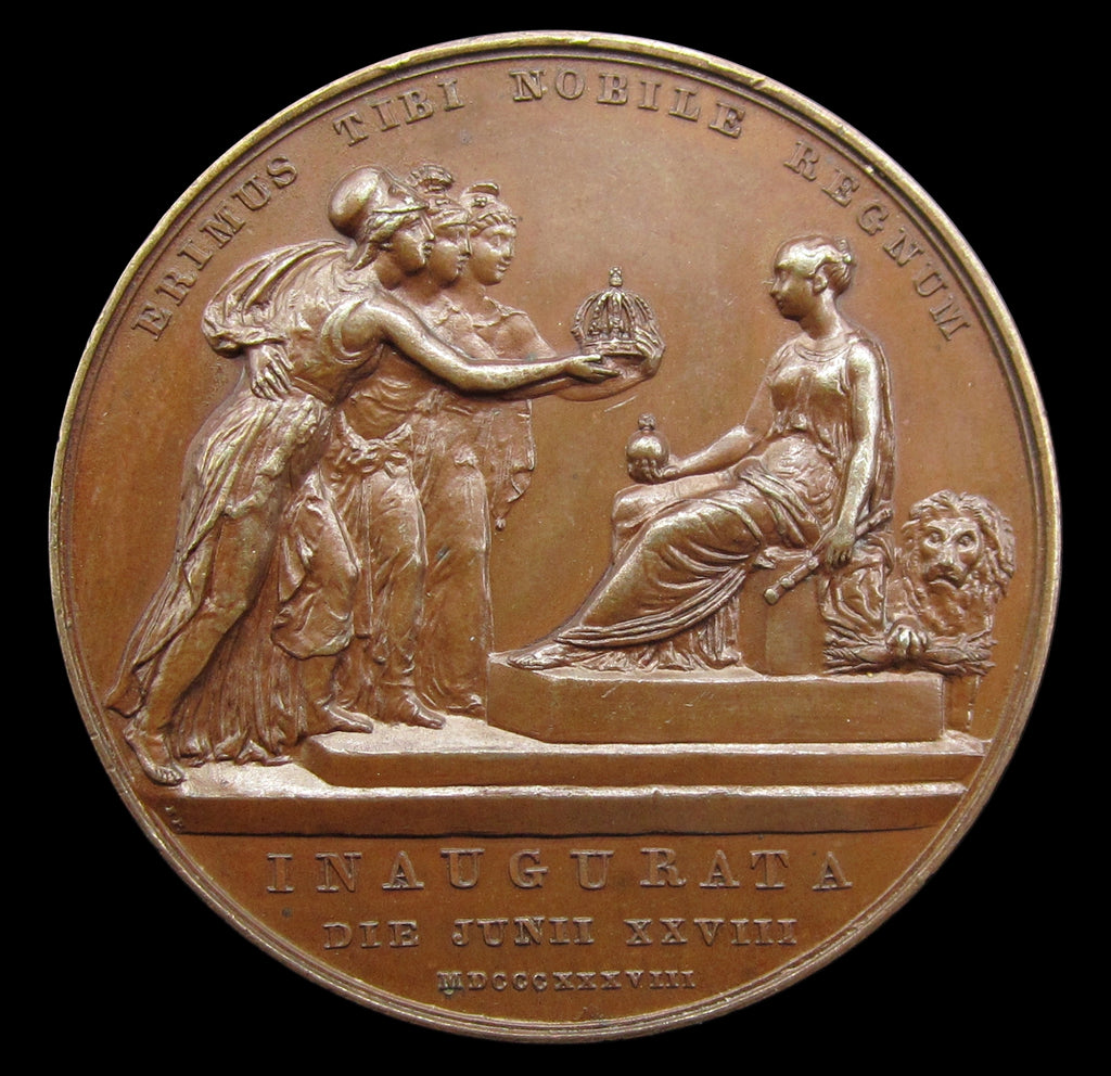 1838 Victoria Coronation Official Royal Mint Bronze Medal – Coopers Coins