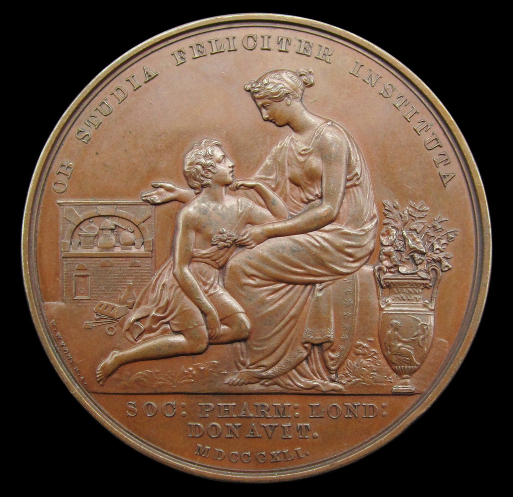1841 Society Of Apothecaries Galen Medal - By W.Wyon – Coopers Coins