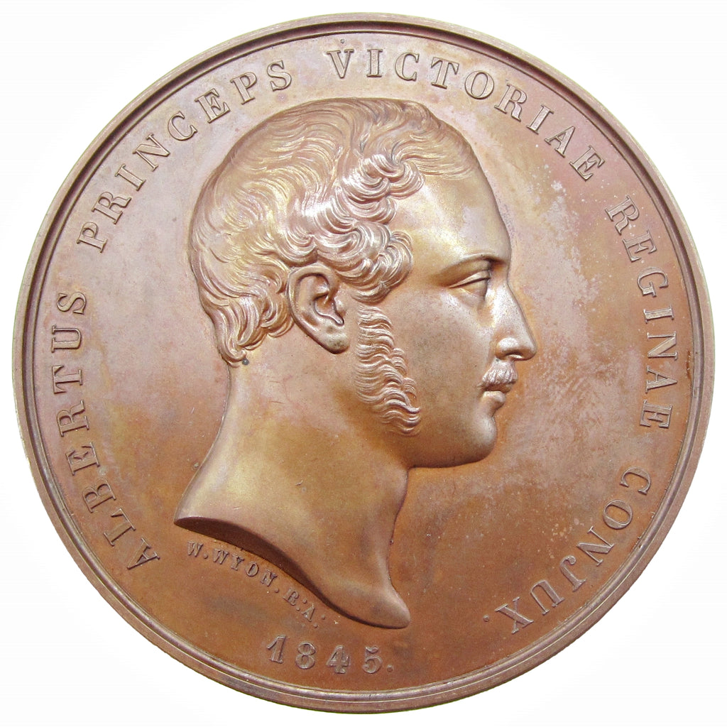 1845 Prince Albert George & Dragon 56mm Bronze Medal – Coopers Coins