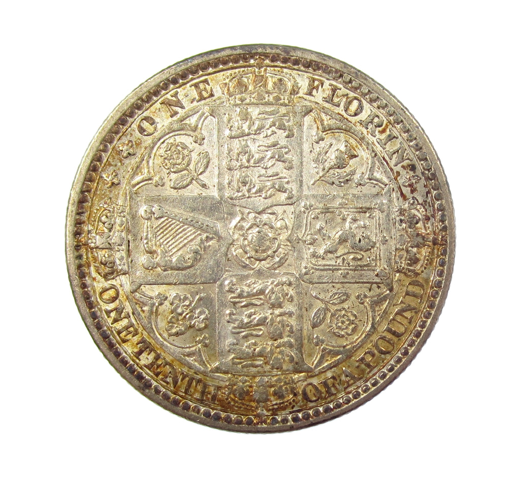 Victoria 1849 Godless Florin - GVF – Coopers Coins