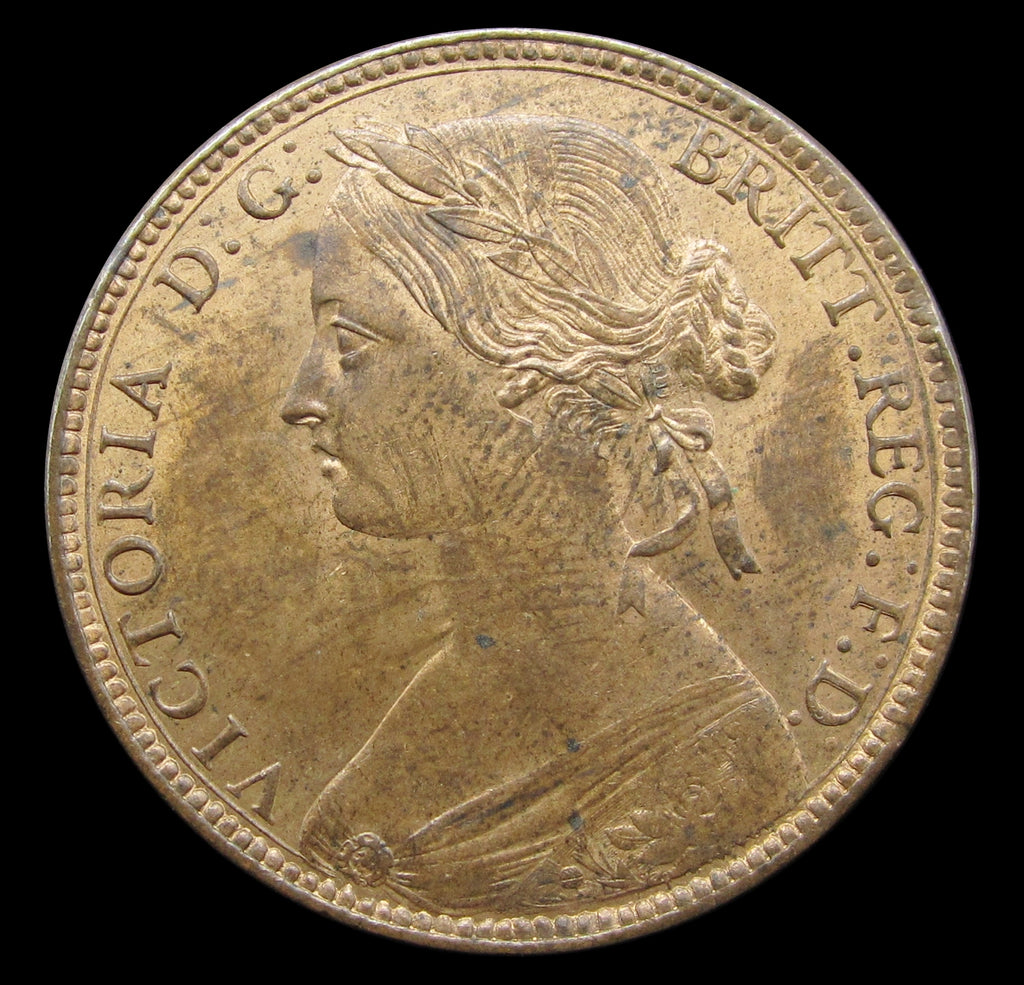 Victoria 1860 Penny - Freeman 13 - EF – Coopers Coins