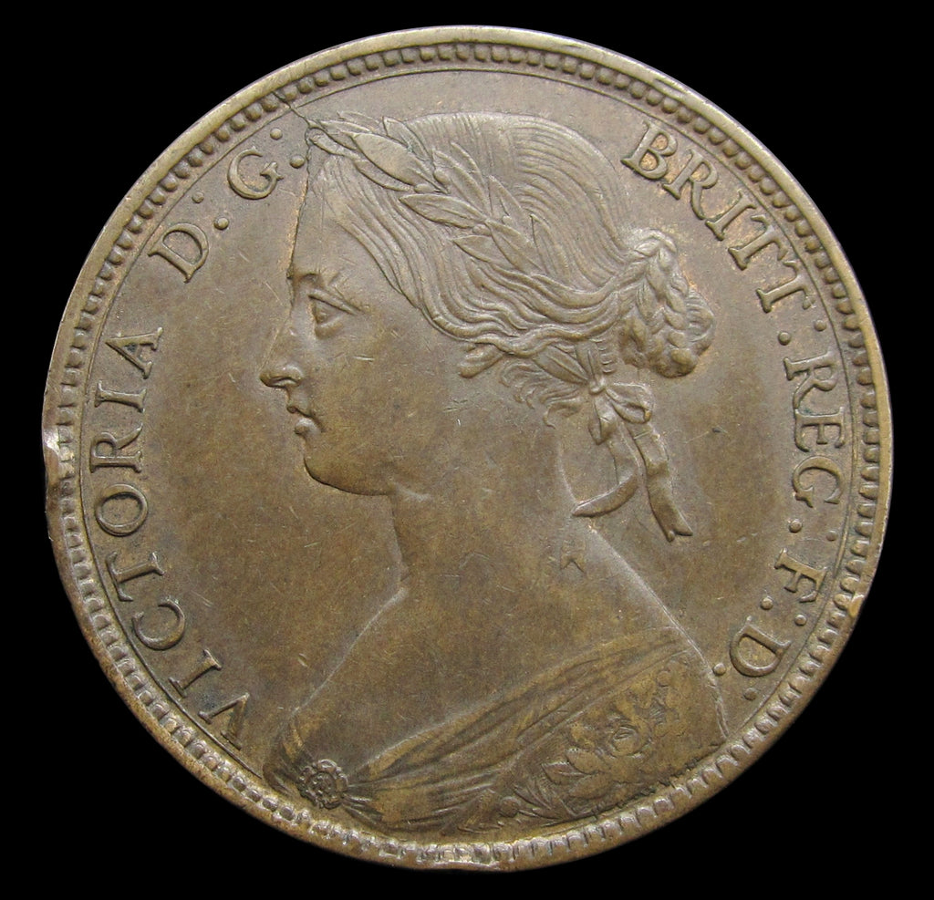 Victoria 1860 Penny - Freeman 10 - GVF – Coopers Coins