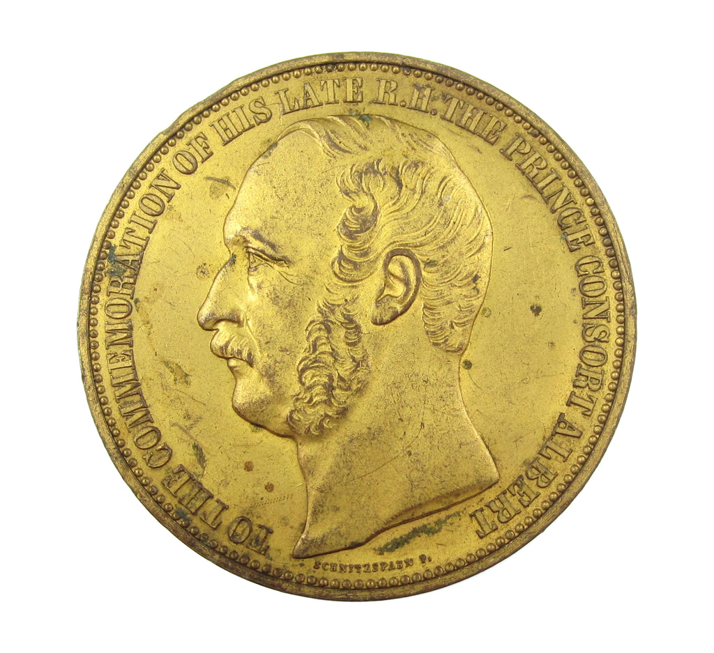 1862 International Exhibition Prince Albert Gilt Bronze Medal - By Wie ...