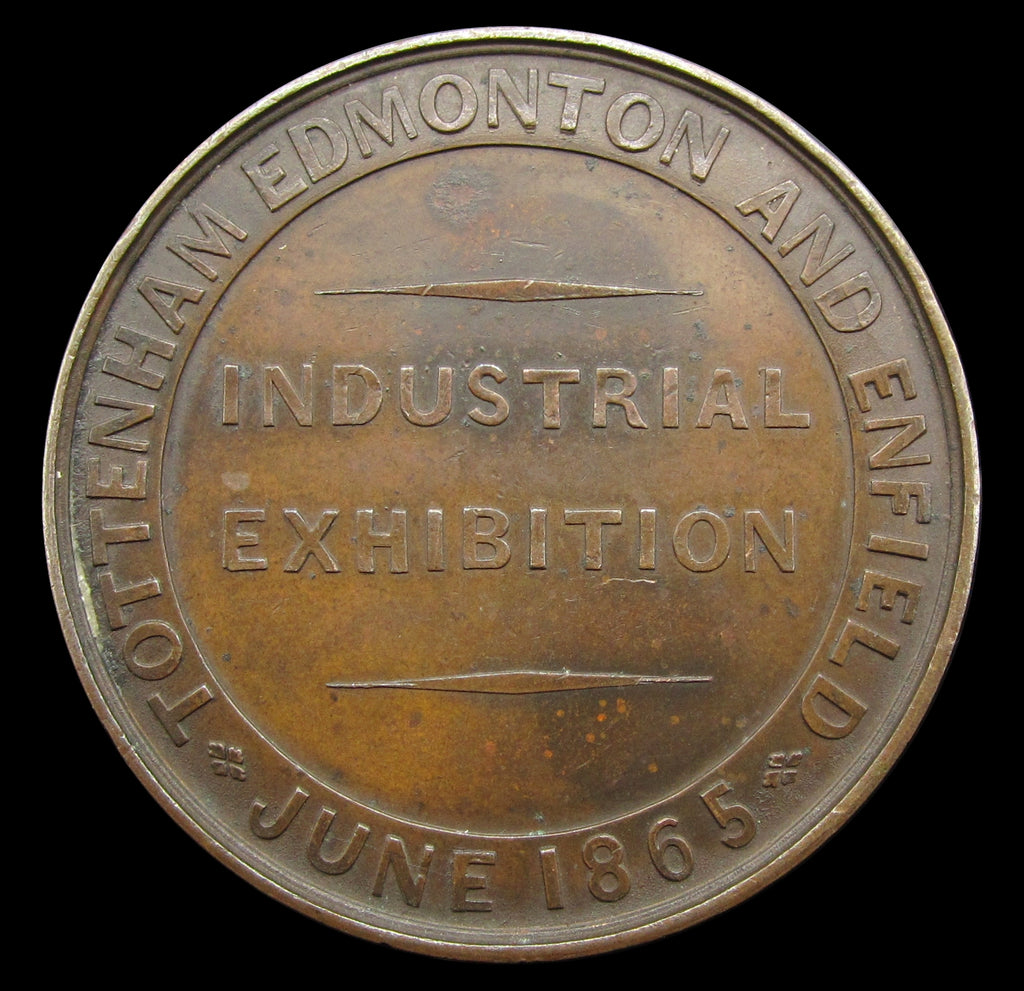 1865 Tottenham, Edmonton & Enfield Industrial Exhibition Bronze Medal ...