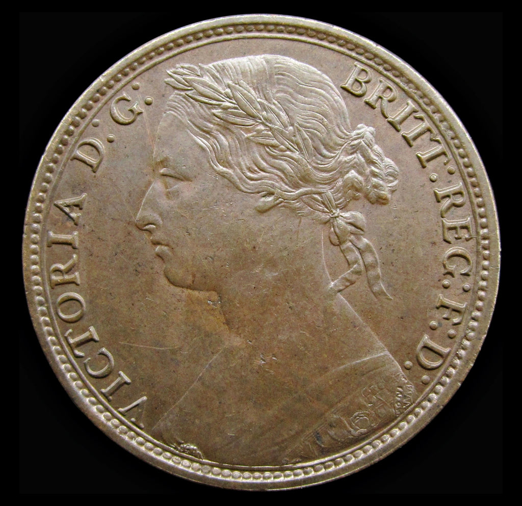 Victoria 1880 Penny - Freeman 101 - GEF – Coopers Coins