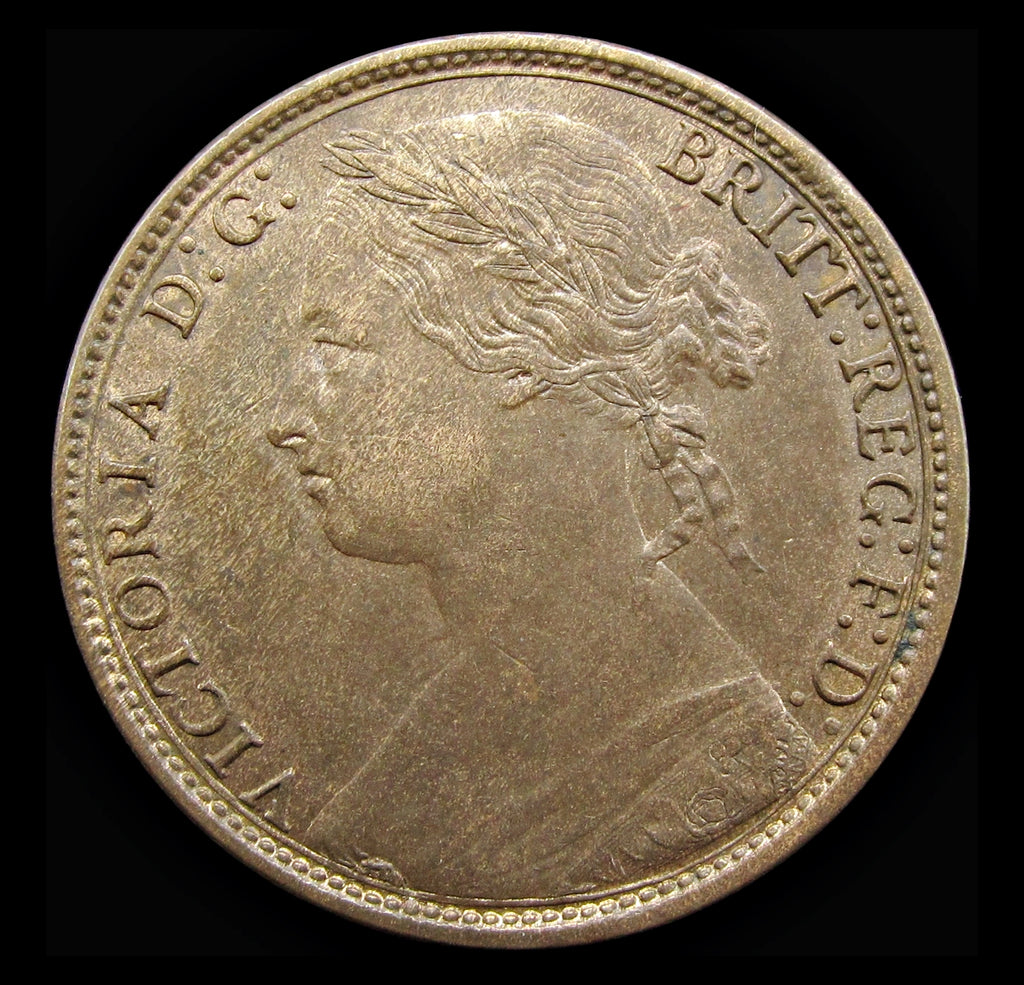 Victoria 1880 Penny - Freeman 99 - EF – Coopers Coins
