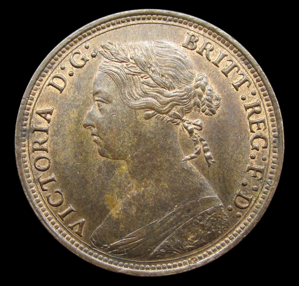 Victoria 1881 Halfpenny - Freeman 342 - GEF – Coopers Coins