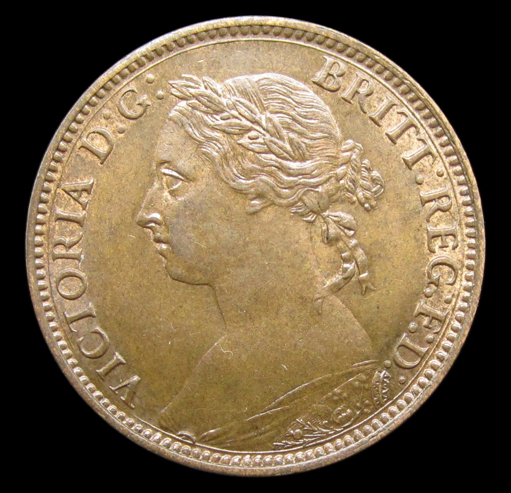 Victoria 1886 Farthing - GEF – Coopers Coins