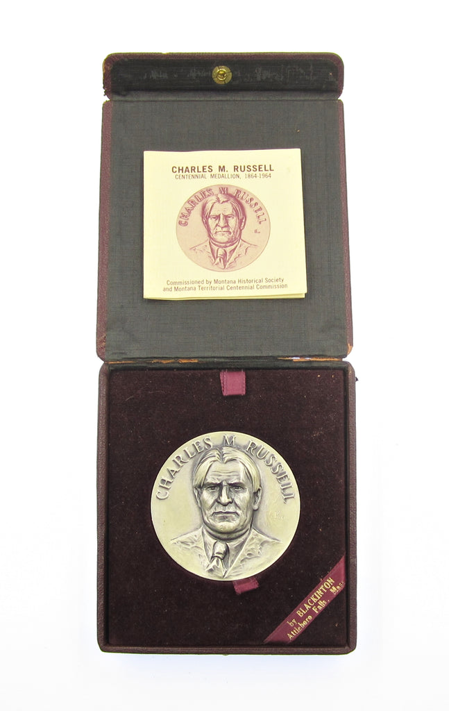 USA 1964 Charles Russell 64mm Silver Cased Medal – Coopers Coins