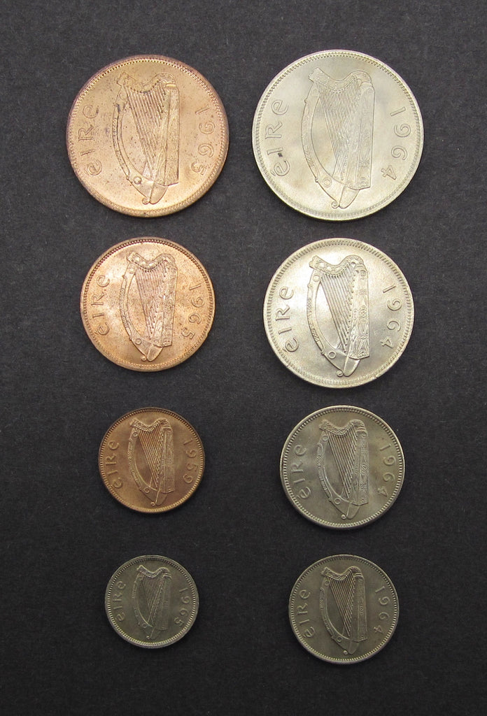 Ireland 1959/1964/1965 8 Coin Set In Green Packet – Coopers Coins