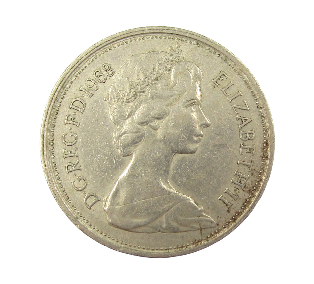 Elizabeth II 1968 10p Ten Pence - Mint Error – Coopers Coins