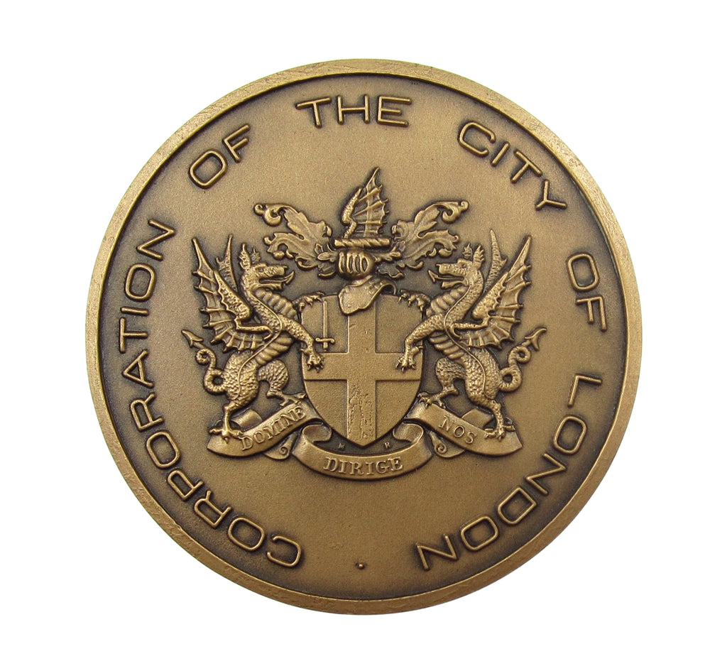 1973 New London Bridge 51mm Bronze Medal – Coopers Coins