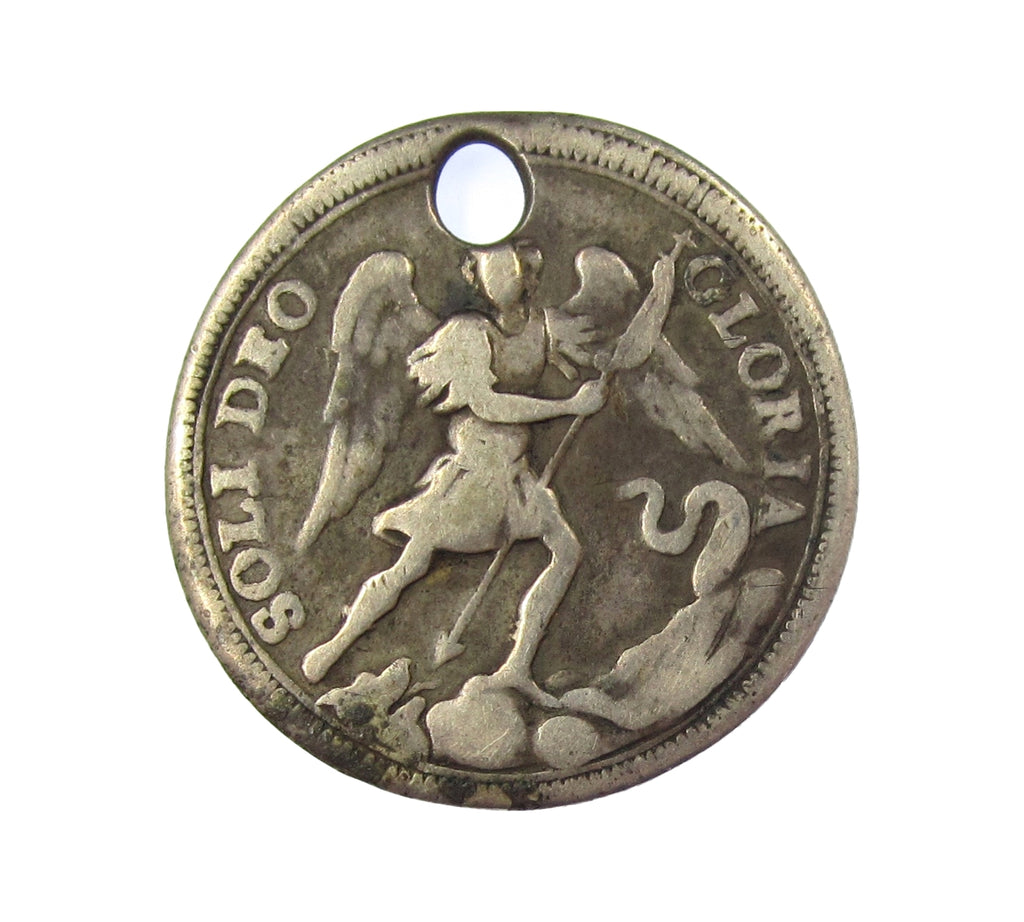 c.1716 James III The Old Pretender 20mm Silver Touchpiece – Coopers Coins