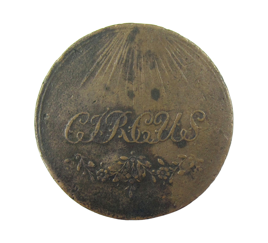 c.1782 Circus Pit 37mm Token Possibly For Charles Hughes – Coopers Coins