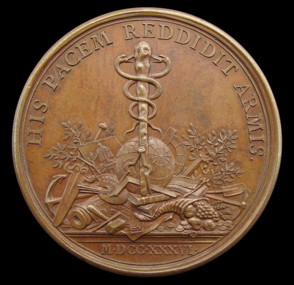 Switzerland 1736 Cardinal de Fleury 54mm Medal - By Dassier – Coopers Coins