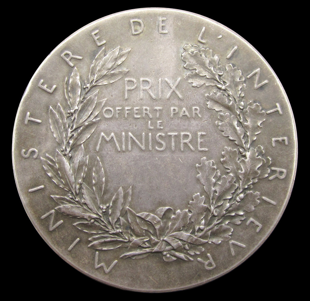 France Ministry Of The Interior 56mm Silver Medal - By Roty – Coopers Coins