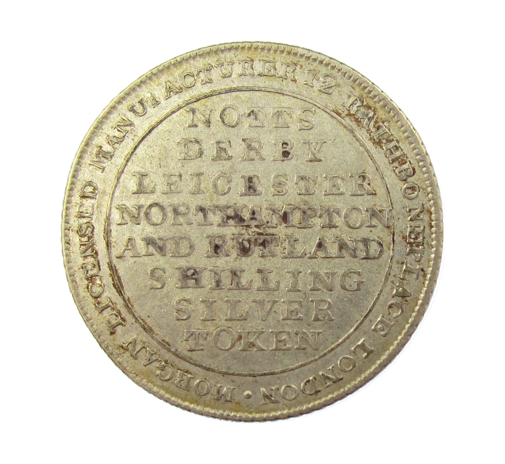 19th Century Leicester Morgan’s Silver Shilling Token - D2 – Coopers Coins