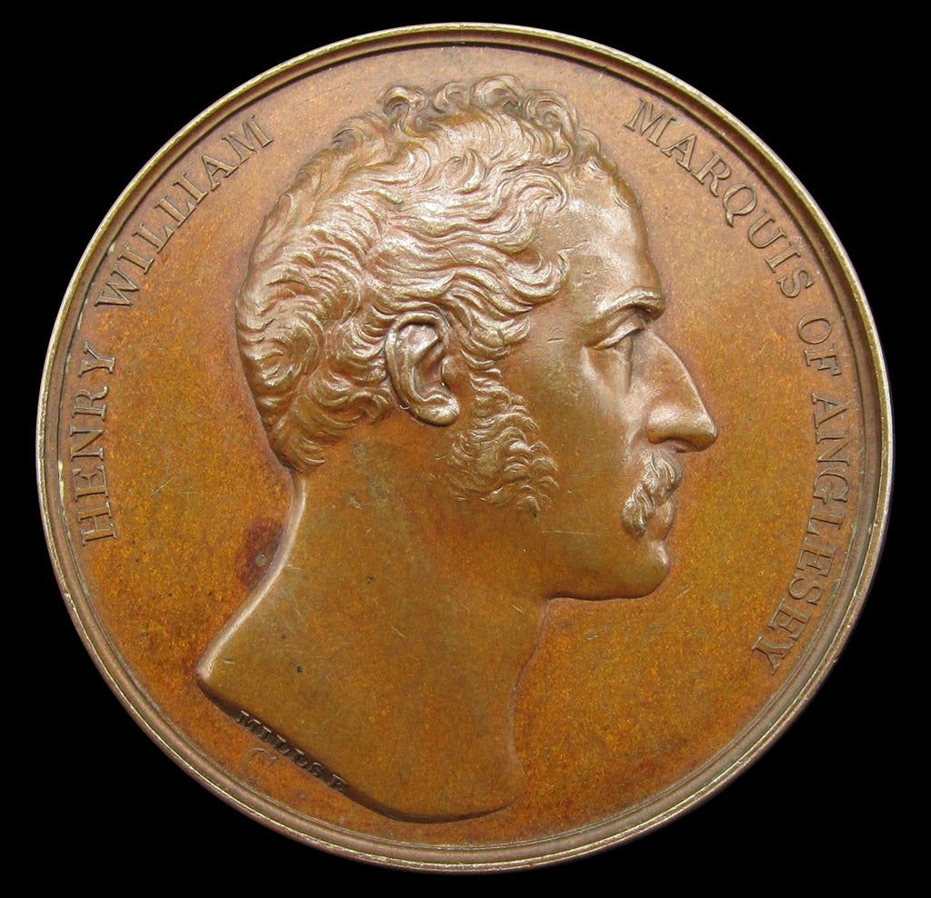 1815 Charge Of The British At Waterloo 41mm Bronze Medal - By Mills ...