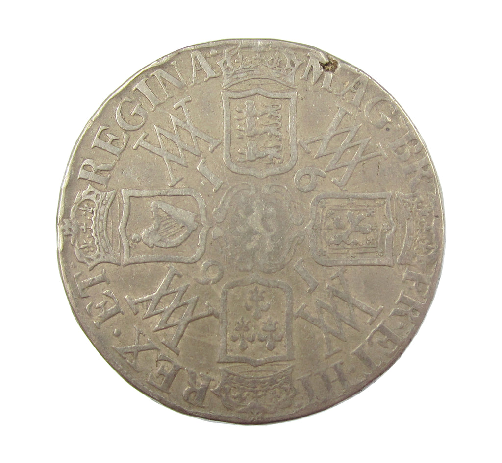 William & Mary 1691 Crown - Fine – Coopers Coins