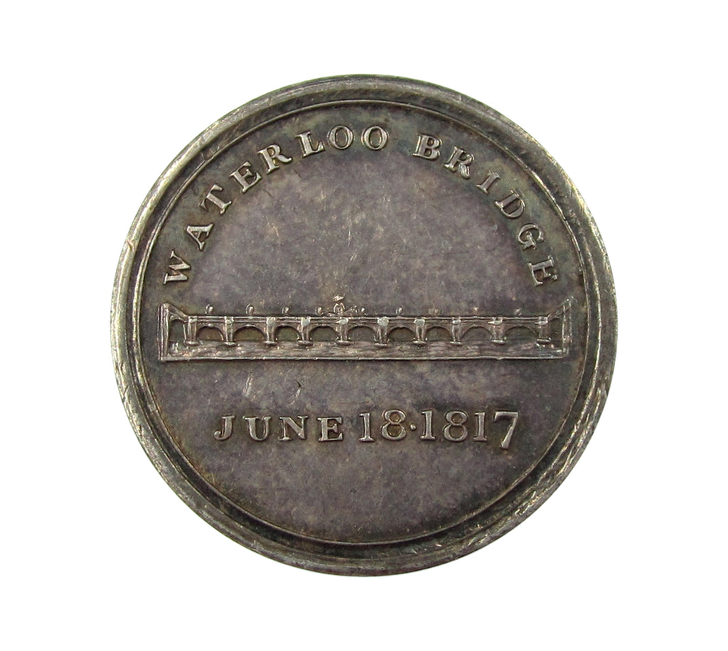 1817 Waterloo Bridge Opened 20mm Silver Medal – Coopers Coins