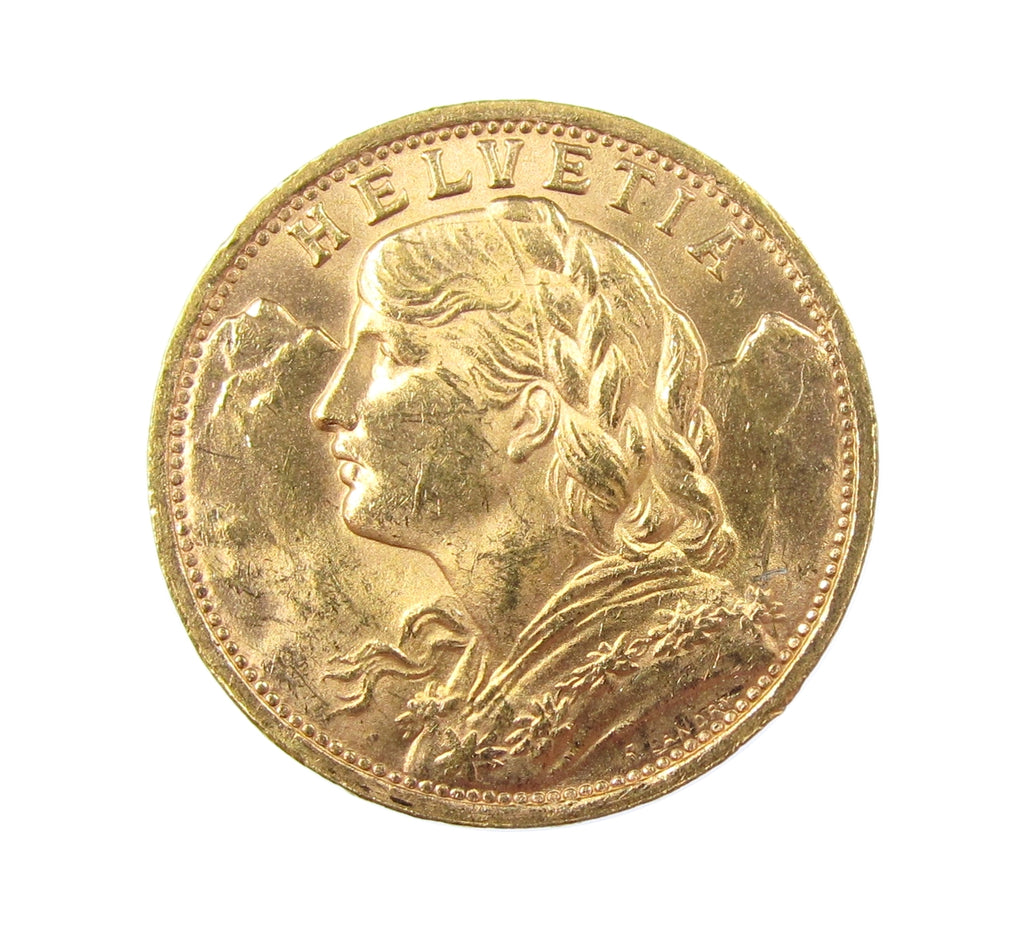 Switzerland 1935 Gold 20 Francs - EF – Coopers Coins