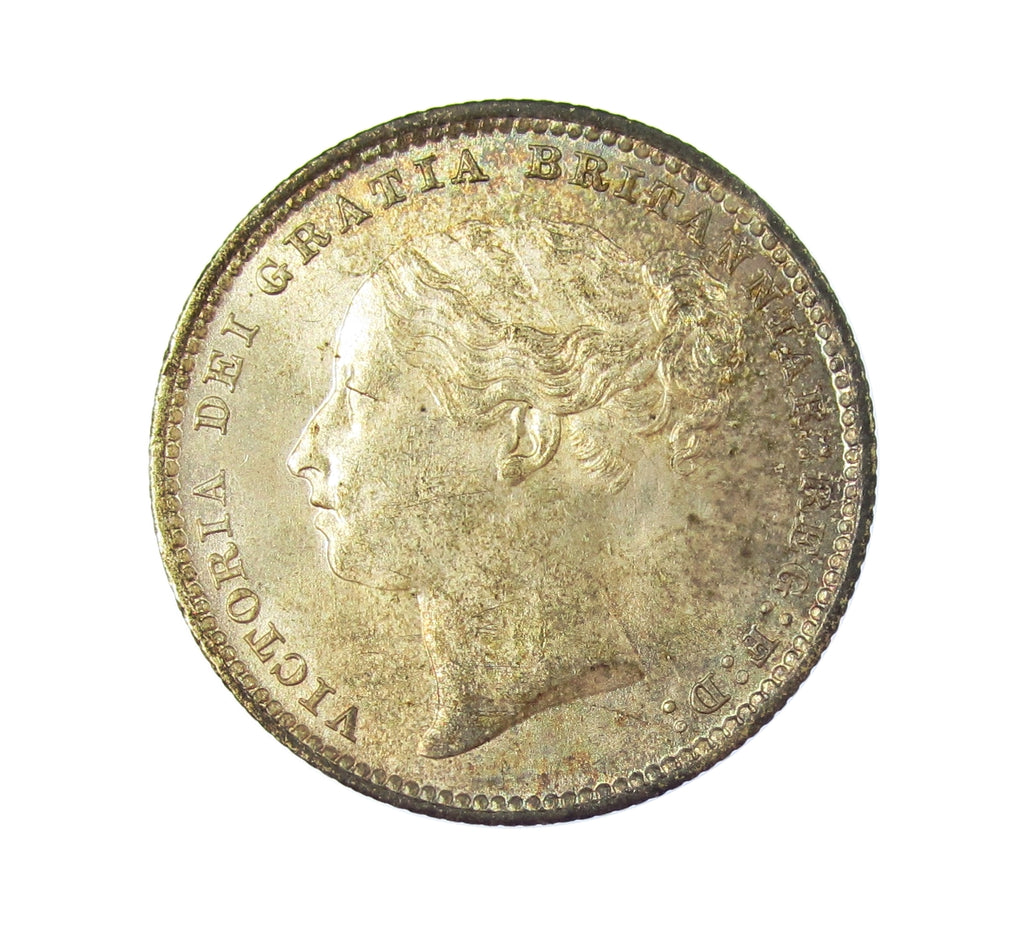 Victoria 1885 Shilling - A/UNC – Coopers Coins