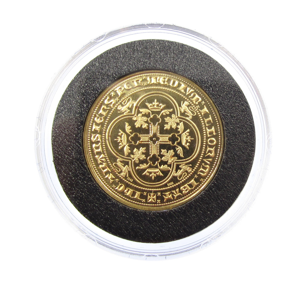 Edward III 1312-1377 Restrike Double Leopard - 22ct Gold – Coopers Coins