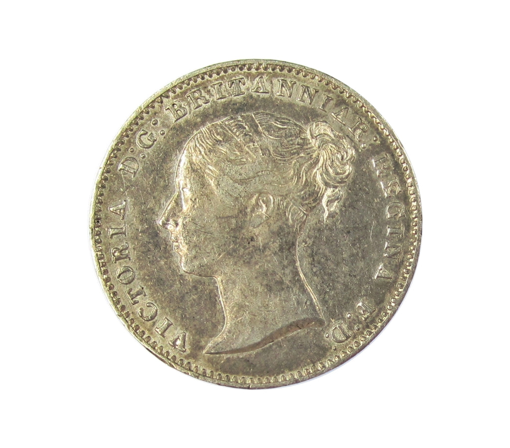 Victoria 1857 Threepence - NVF – Coopers Coins