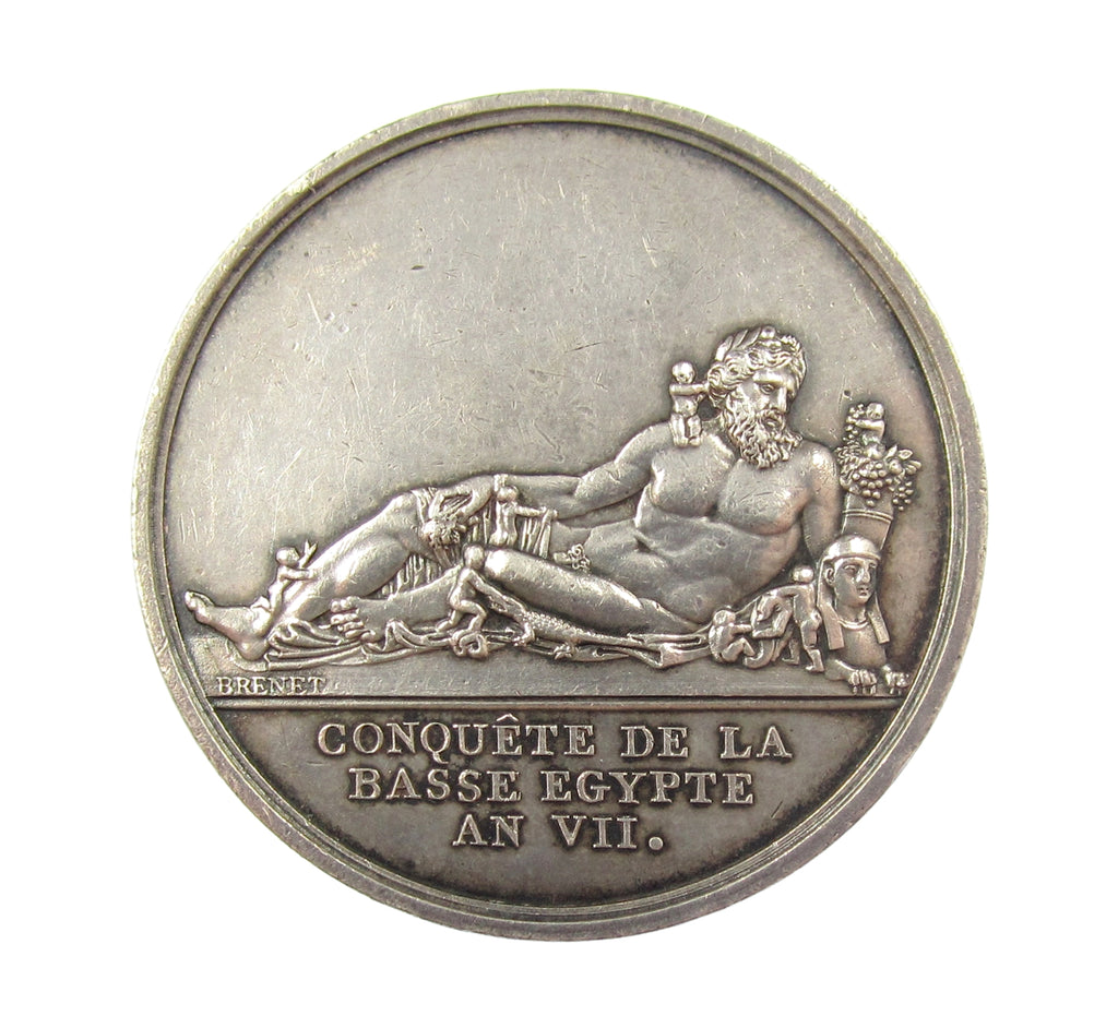 France 1798 Napoleon Egypt Conquest 33mm Silver Medal – Coopers Coins