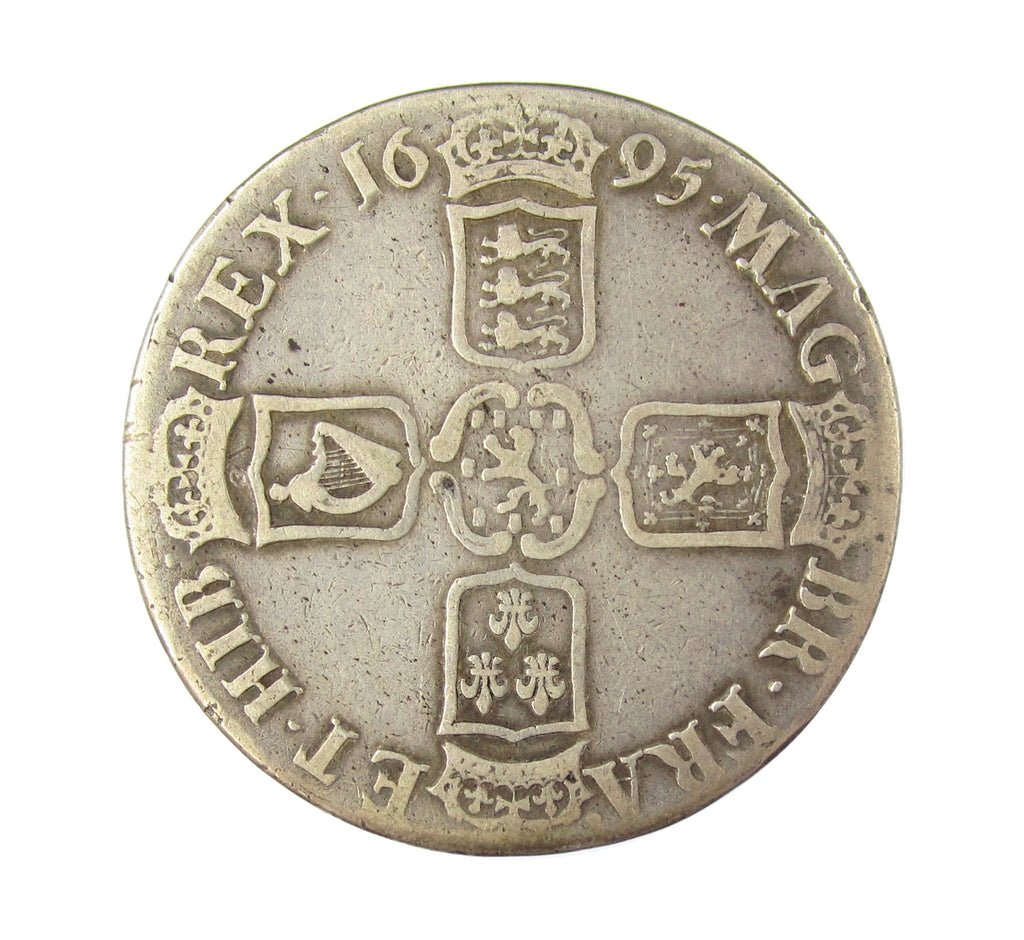 William III 1695 Crown - Fine – Coopers Coins