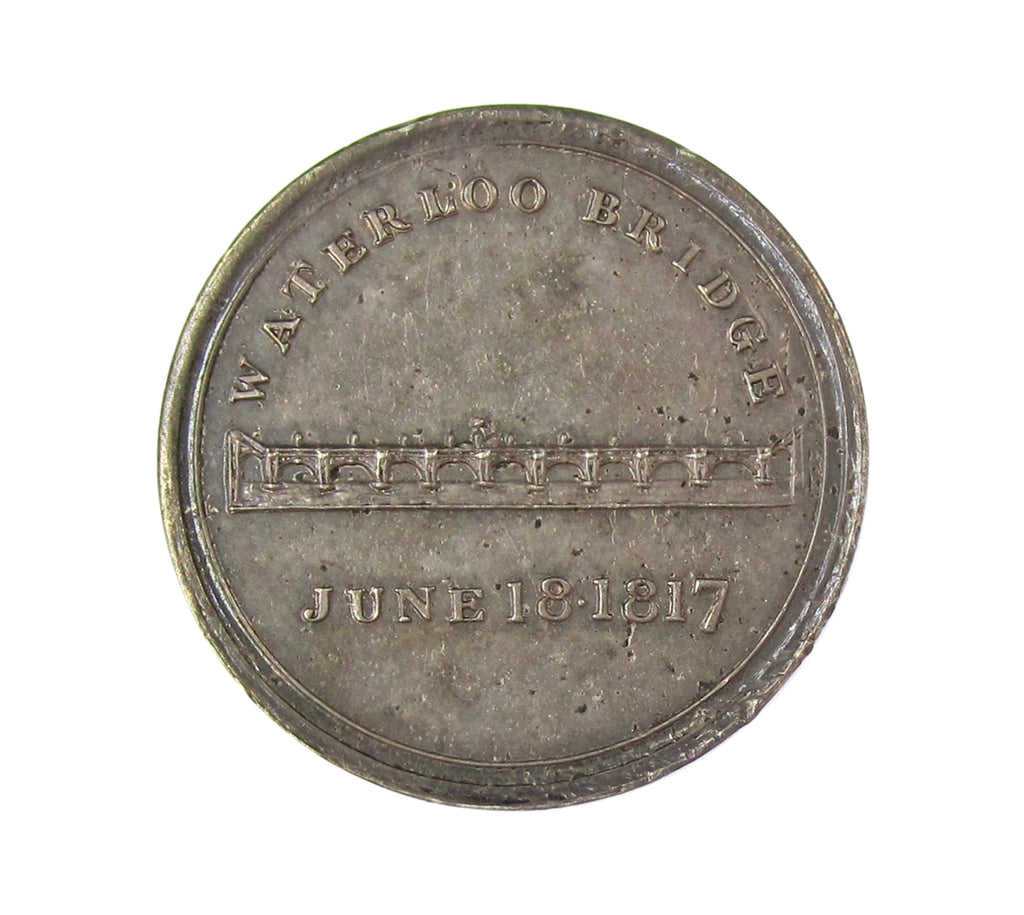 1817 Waterloo Bridge Opened 20mm Silver Medal – Coopers Coins