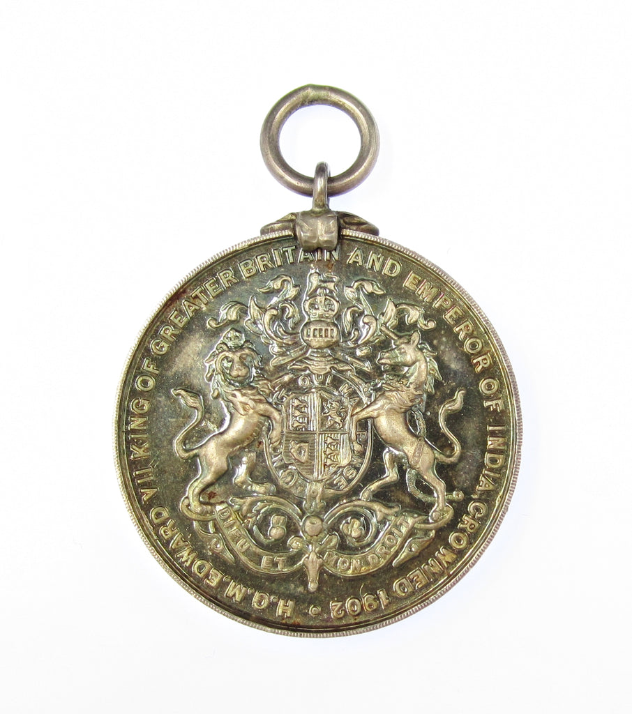 1902 Edward VII Coronation 32mm Silver Medal - By Fenwick – Coopers Coins