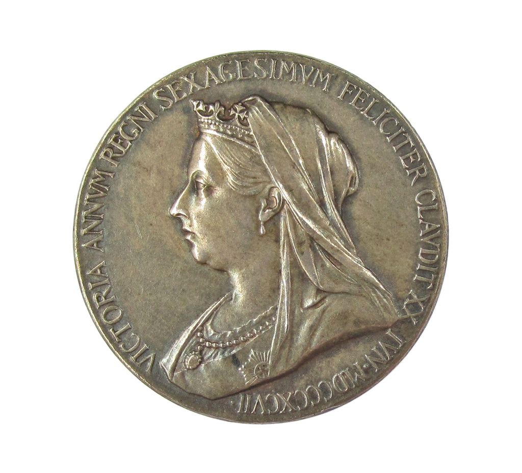 1897 Victoria Diamond Jubilee 26mm Gold & Silver Medals - Cased ...