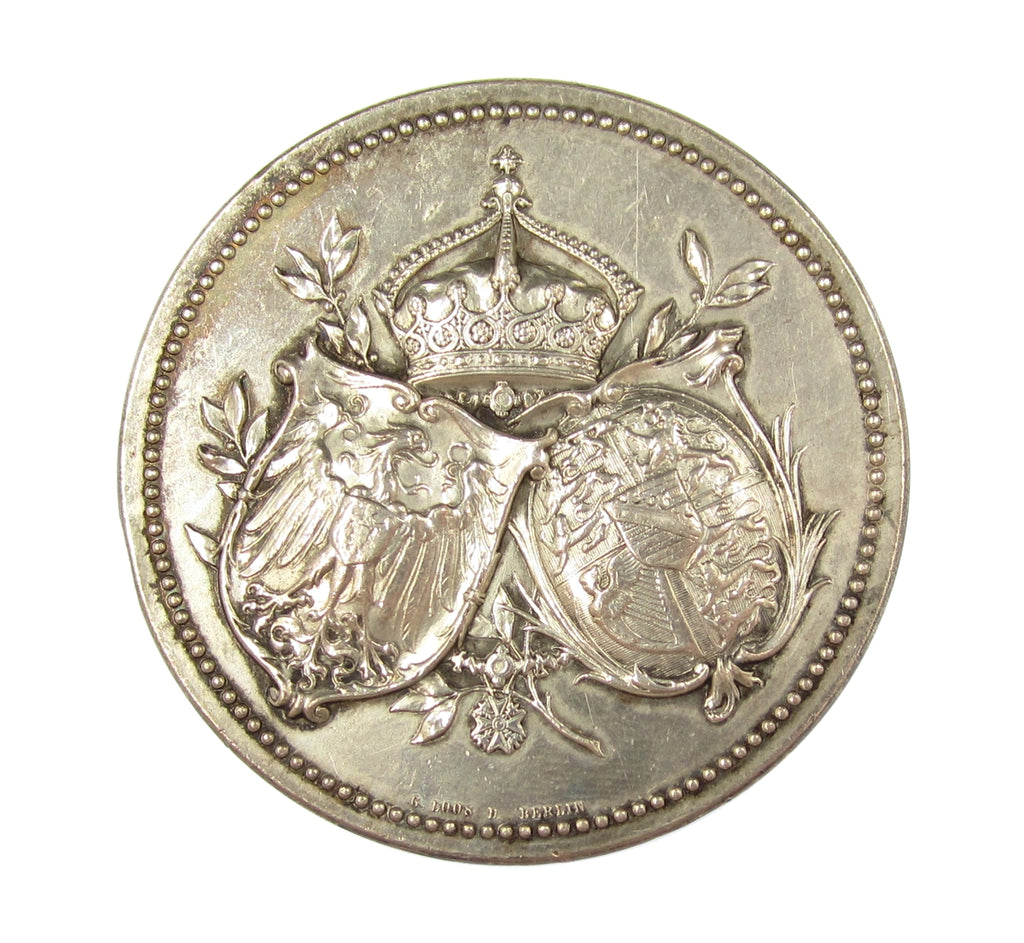 Germany 1888 Victoria Princess Royal 56mm Silver Medal - By Schultz ...