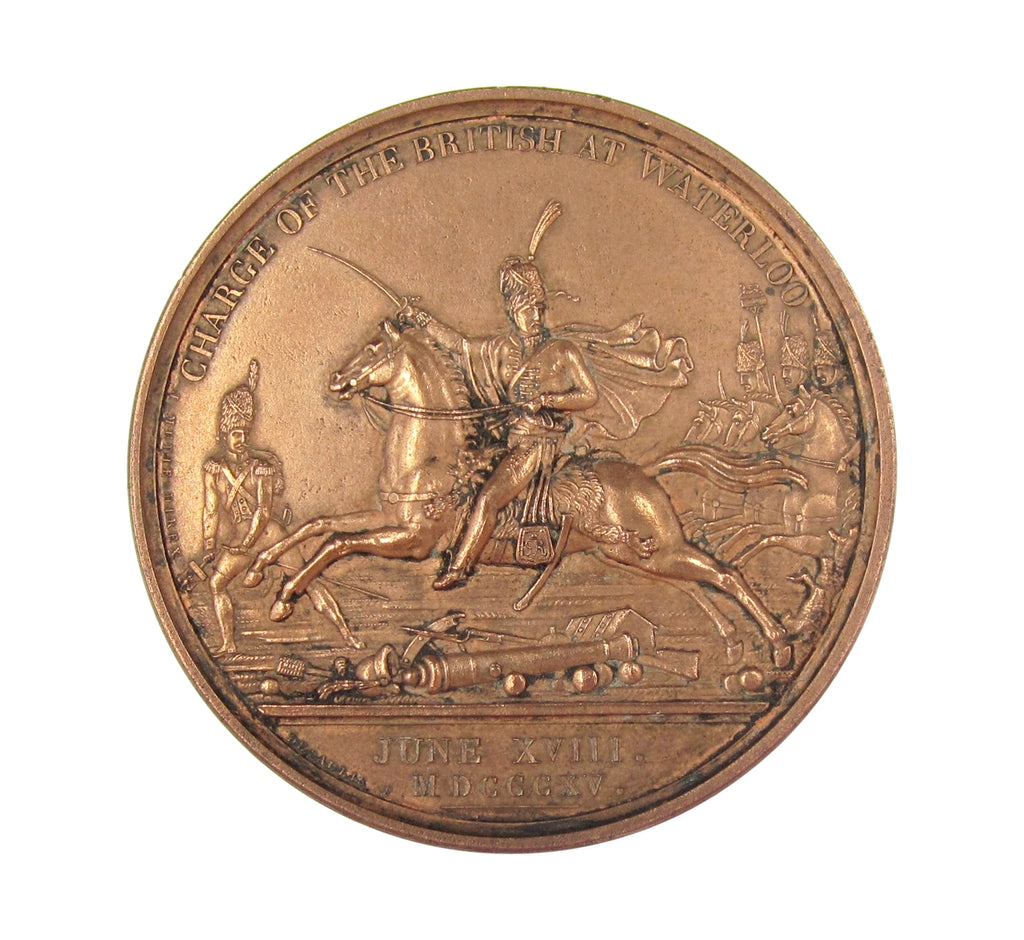 1815 Charge Of The British At Waterloo 41mm Medal - By Mills – Coopers ...