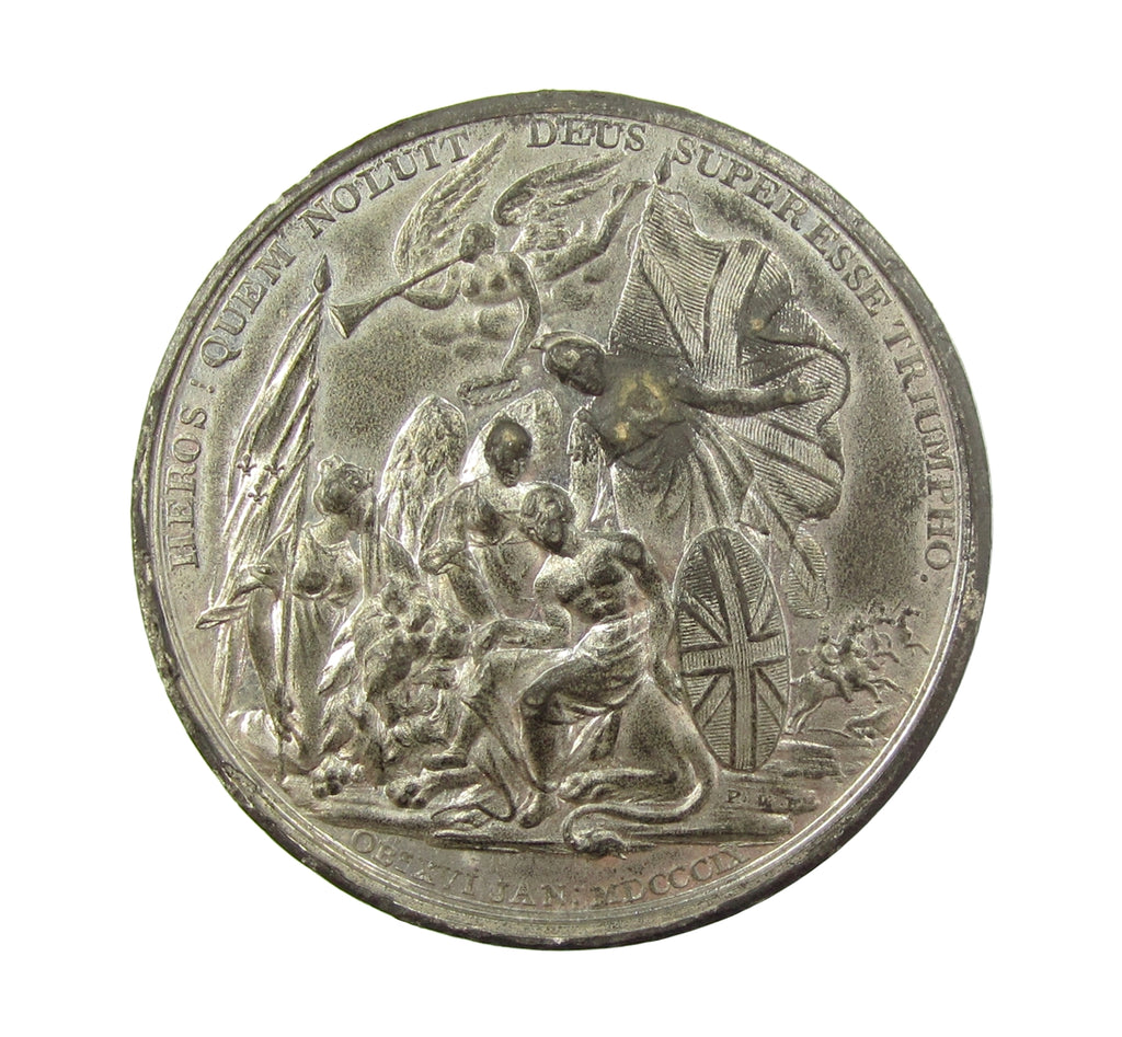 1809 Death of General Sir John Moore 40mm Medal - By Wyon – Coopers Coins