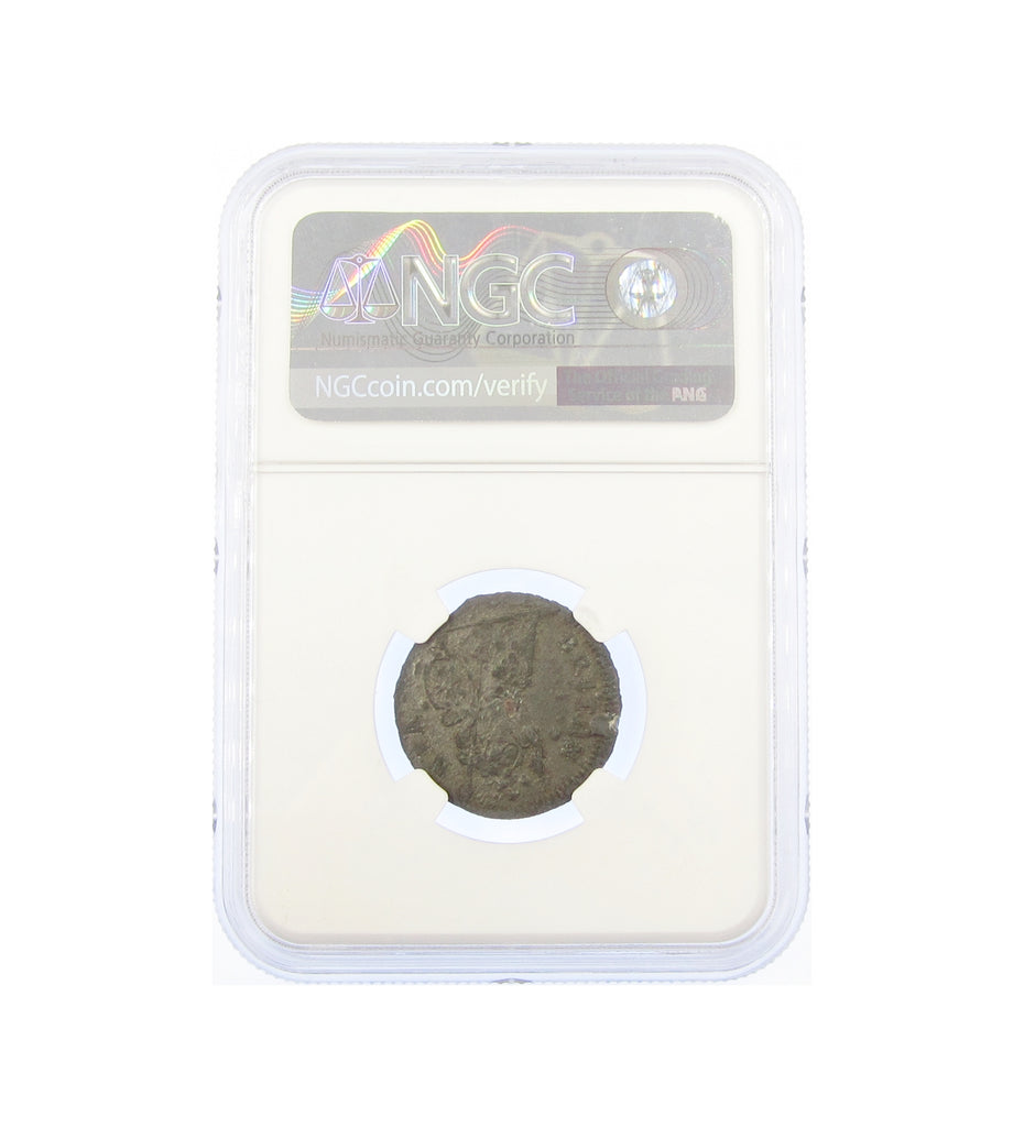 Charles II 1684 Tin Farthing - NGC UNC – Coopers Coins