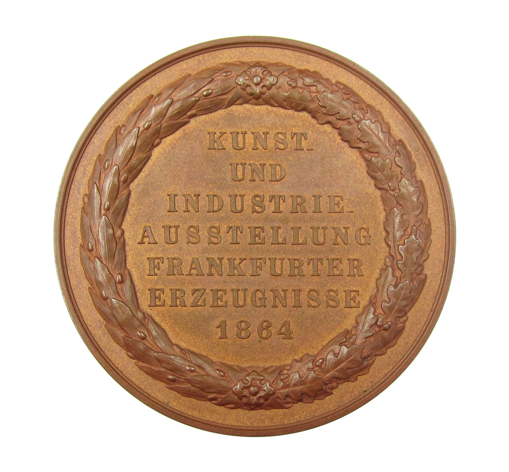 Germany 1864 Frankfurt Art And Industry Exhibition 54mm Medal – Coopers ...