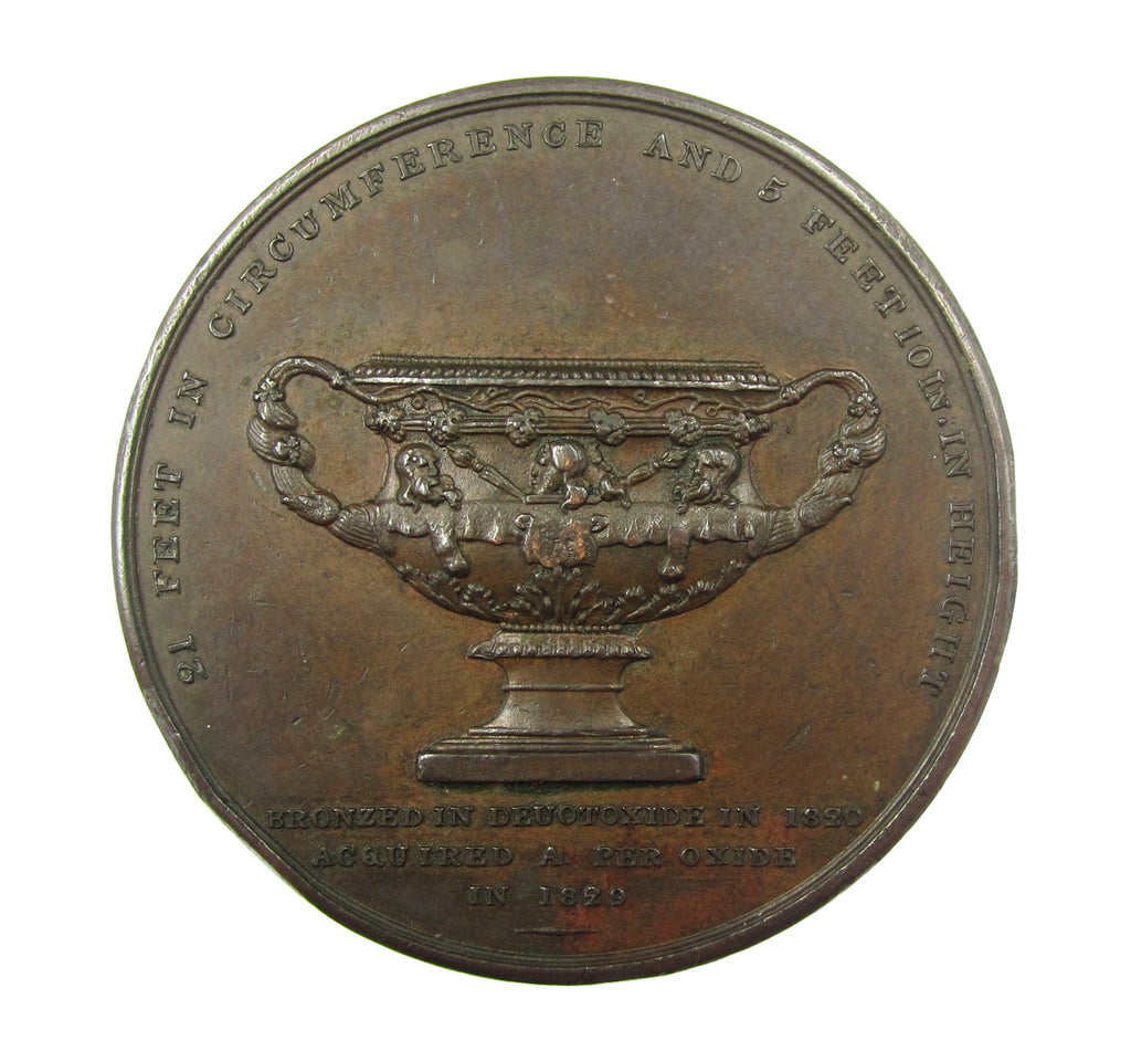 1829 Thomason's Medallic Vase 54mm Copper Medal – Coopers Coins