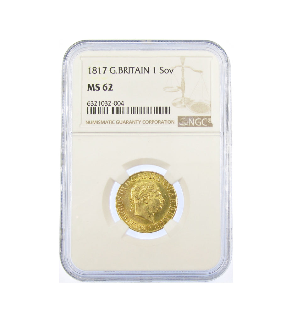 George III 1817 Sovereign - NGC MS62 – Coopers Coins