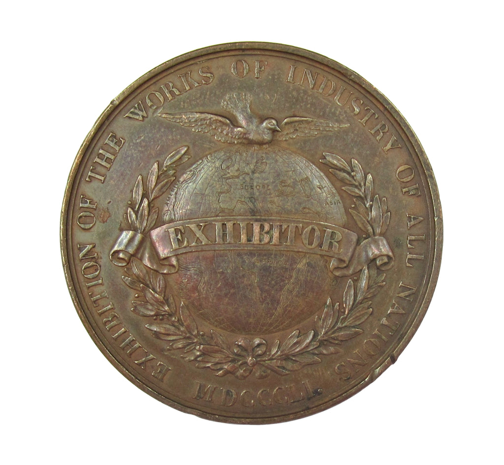 1851 Great Exhibition 'Exhibitor' Medal - By Wyon – Coopers Coins 1851 Great Exhibition 'Exhibitor' Medal - By Wyon – Coopers Coins