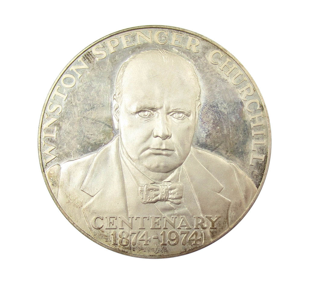 1974 Winston Churchill 57mm & 38mm Silver Medal Pair - Cased – Coopers ...