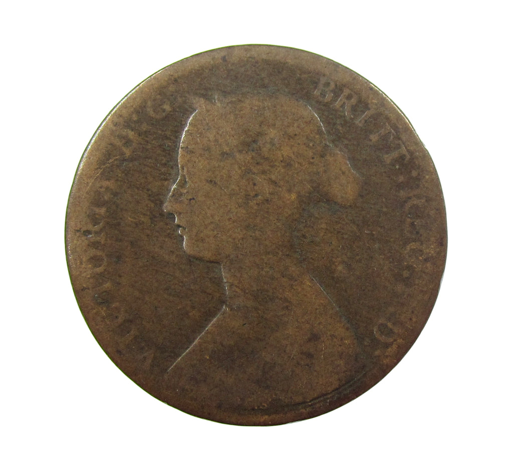 Victoria 1862 Halfpenny - Die Letter B – Coopers Coins
