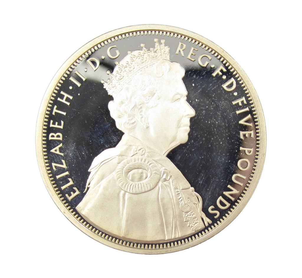 Elizabeth II 2012 Diamond Jubilee Silver Proof £5 – Coopers Coins