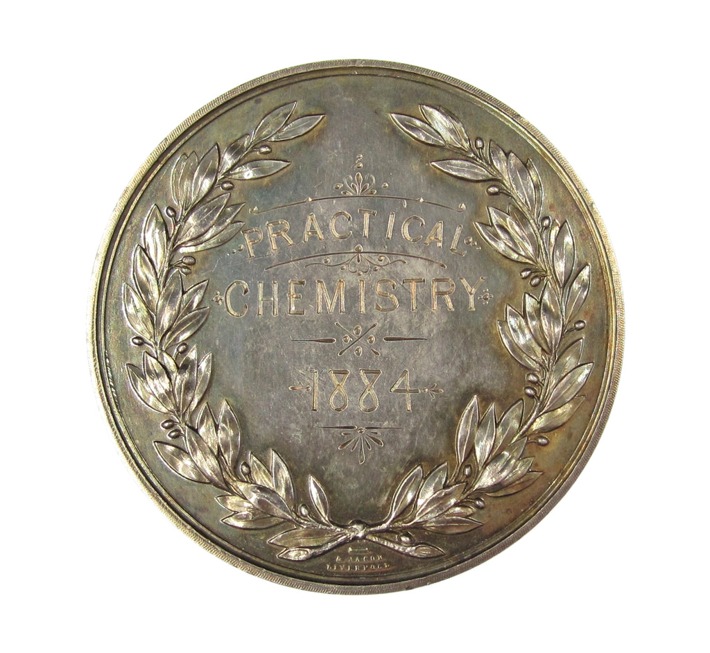 1884 The Royal Infirmary Medical School Liverpool 49mm Silver Medal ...