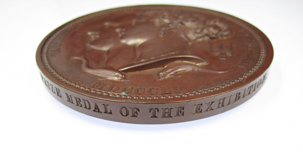 1851 Great Exhibition 77mm Cased Prize Medal - By Wyon – Coopers Coins