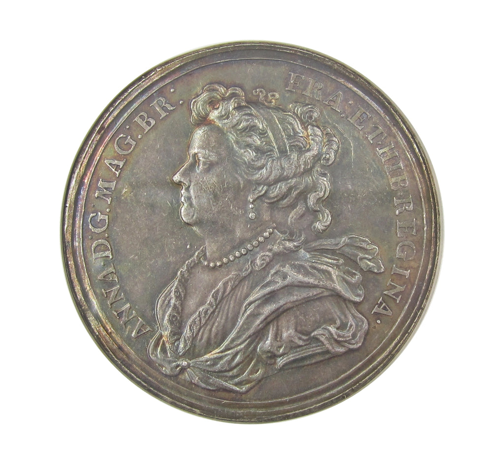 1702 Prince George & Queen Anne Silver Medal - NGC MS61 – Coopers Coins