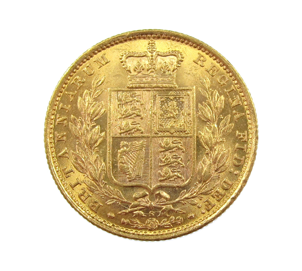 Victoria 1883 S Sovereign - GEF – Coopers Coins