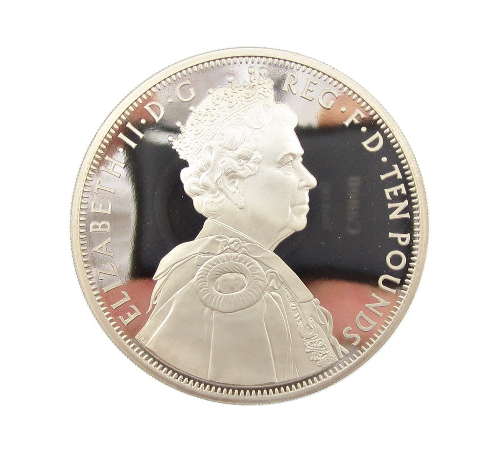Elizabeth II 2012 Diamond Jubilee Silver Proof 5oz £10 Coin – Coopers Coins
