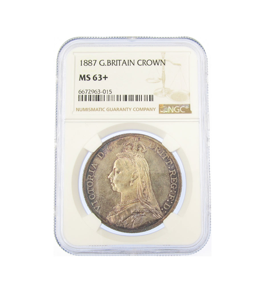 Victoria 1887 Crown - NGC MS63+ – Coopers Coins